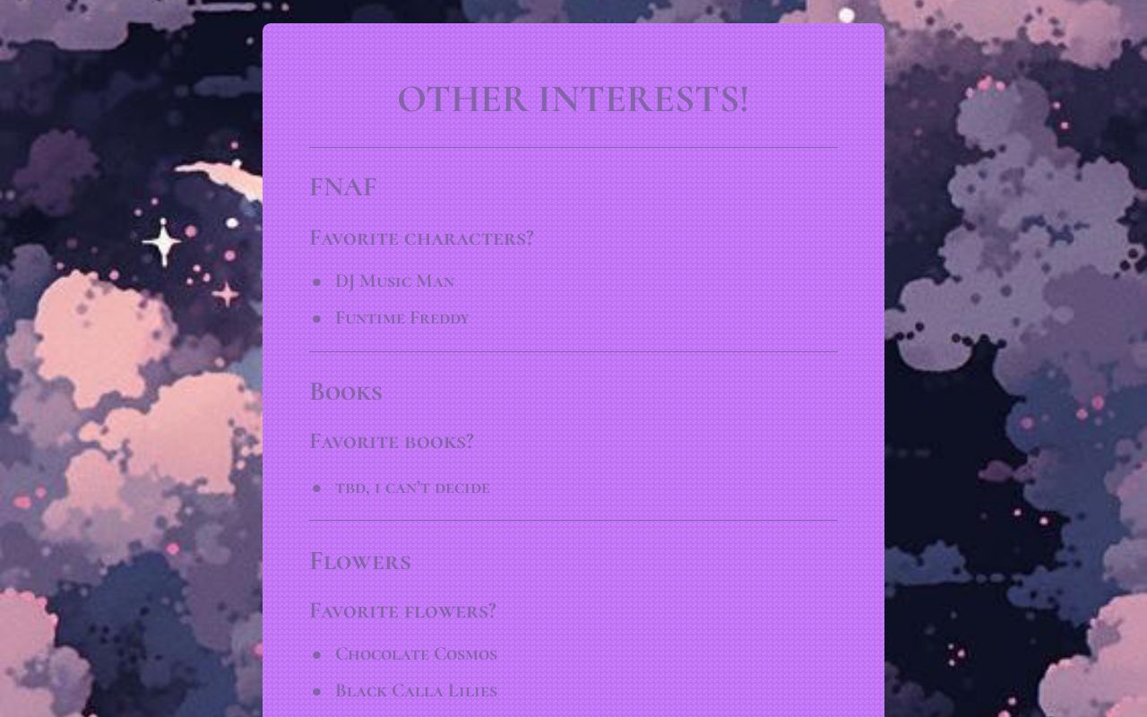 other interests
